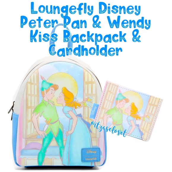 Loungefly | Bags | Loungefly Disney Peter Pan Wendy Kiss Mini Backpack ...